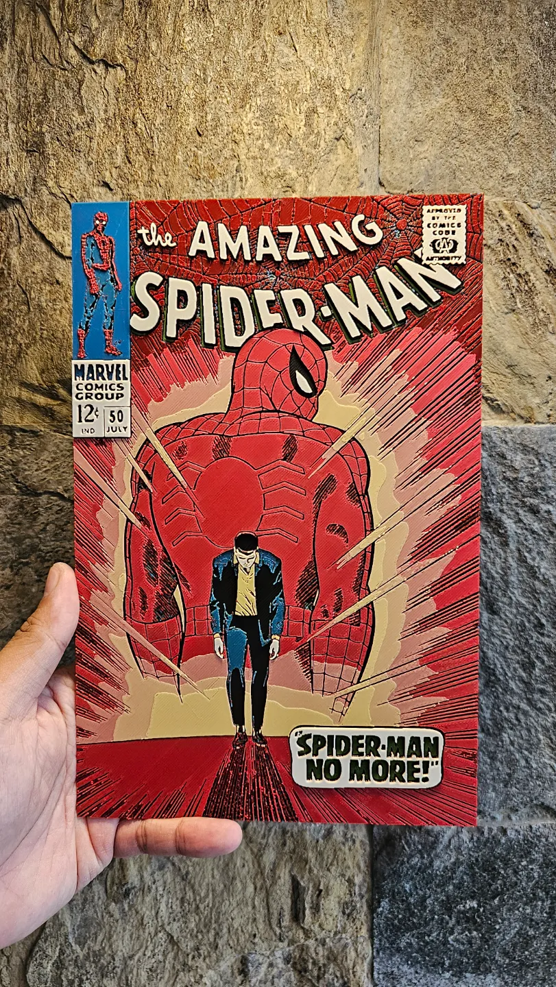 The Amazing Spider-Man #50 Comic Cover Hueforge by Loki - MakerWorld