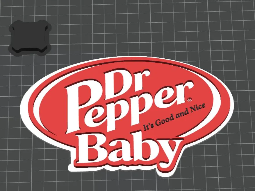 Dr Pepper Baby Sign - Free 3D Print Model - MakerWorld