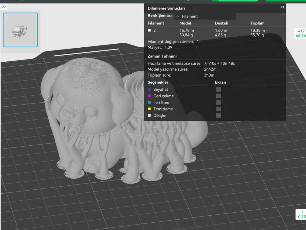 Valentine Gift Animal Set – Cute Rose Figures - Free 3D Print Model ...