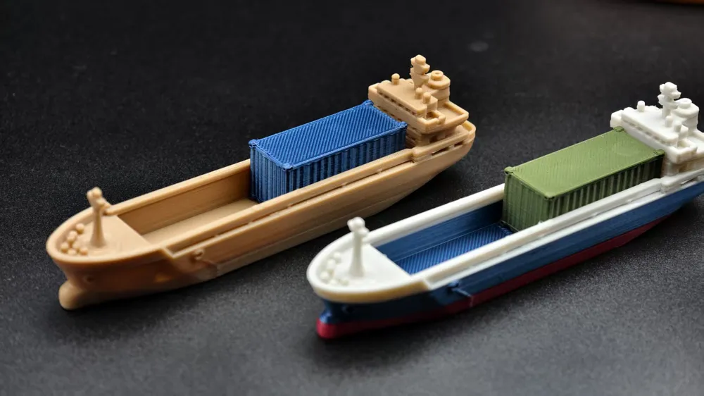 Container Ship 2, Floatable, Detachable Containers - Free 3D Print ...