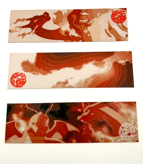 Charizard Hueforge Bookmarks by Taikounou - MakerWorld