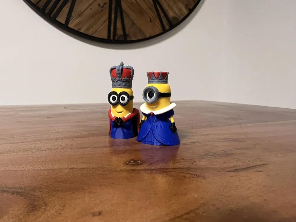 King & Queen Minion - Free 3D Print Model - MakerWorld