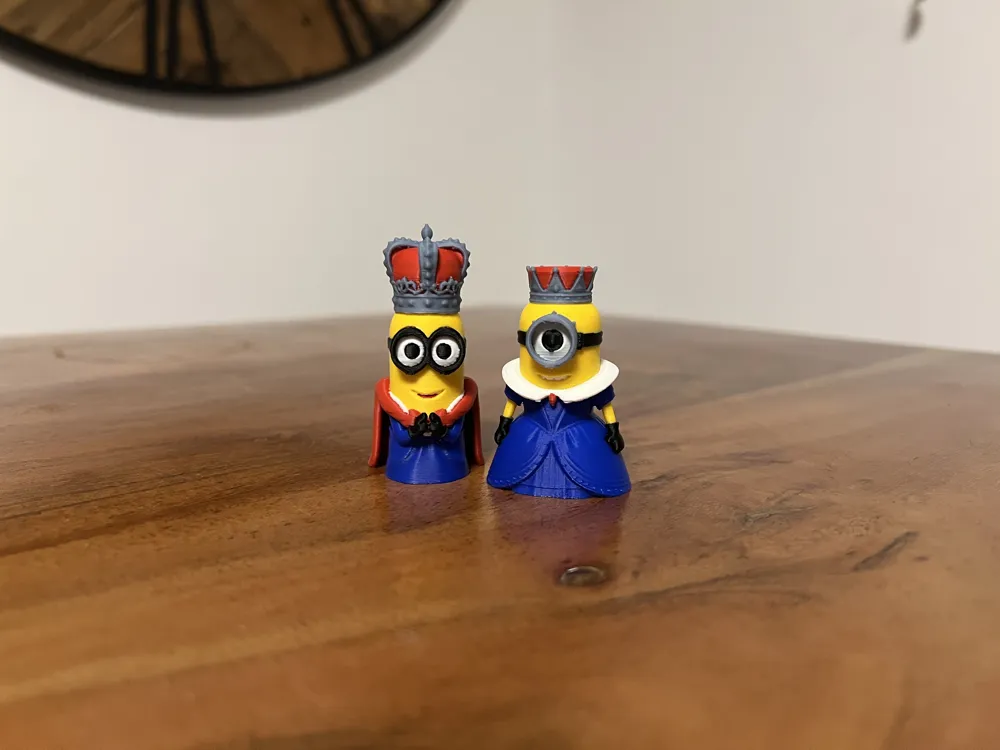 King & Queen Minion - Free 3D Print Model - MakerWorld