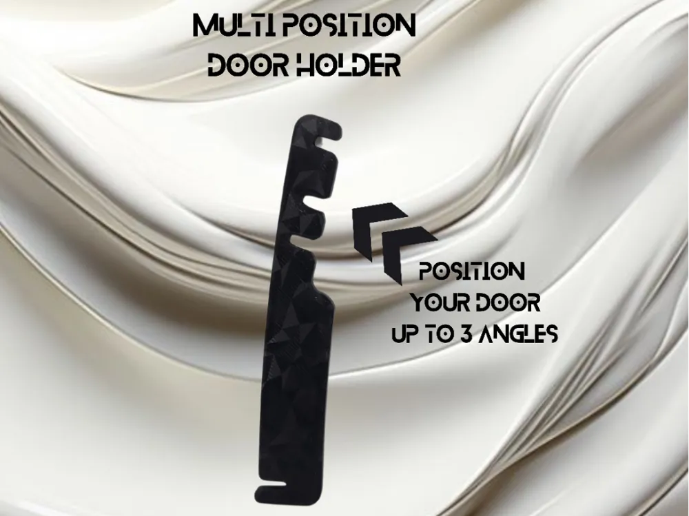 Multi position door holder - Free 3D Print Model - MakerWorld