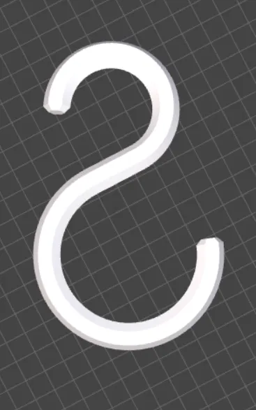 S hook - Free 3D Print Model - MakerWorld