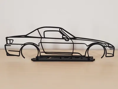 Honda S2000 silhouette wall art by cruse2382 - MakerWorld