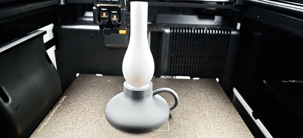 Vintage Oil Lamp LED Tealight Holder - Free 3D Print Model - MakerWorld