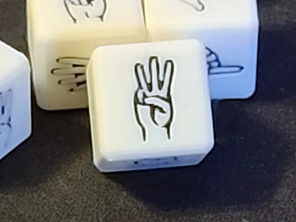 American Sign Language Dice (ASL Dice) by Marvin Herbold MakerWorld ...