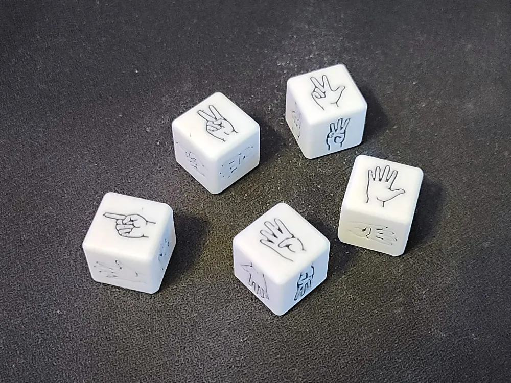 American Sign Language Dice (ASL Dice) by Marvin Herbold - MakerWorld