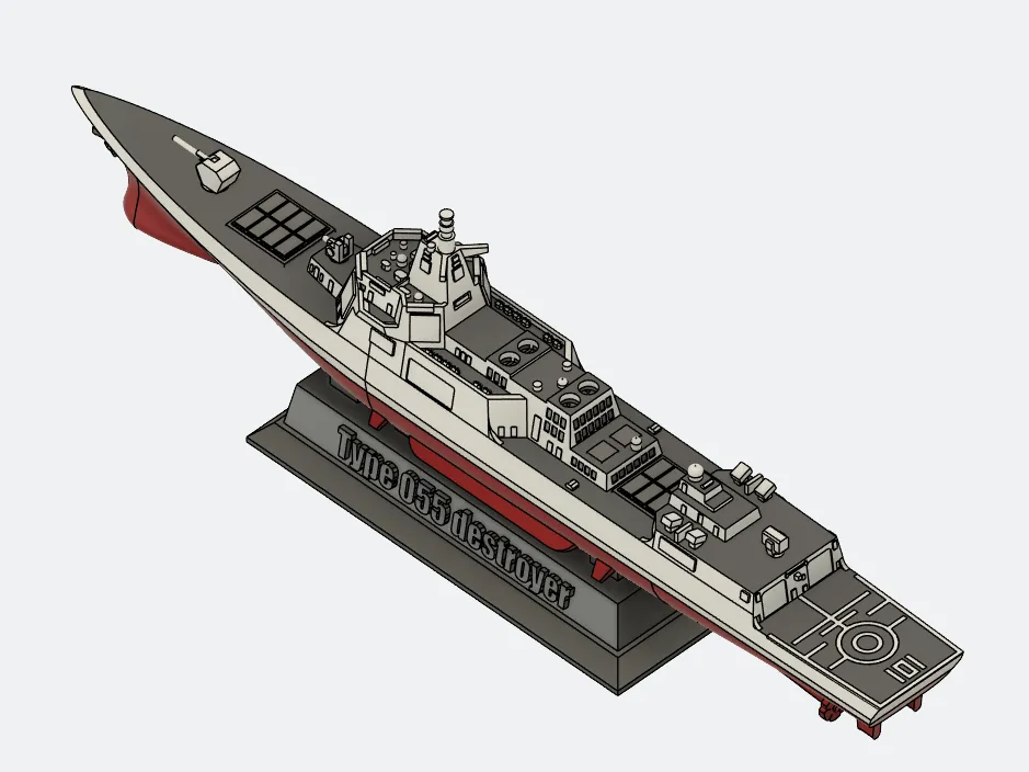 Type 055 Destroyer 101-108 1:2000 by redghost13 MakerWorld: Download ...