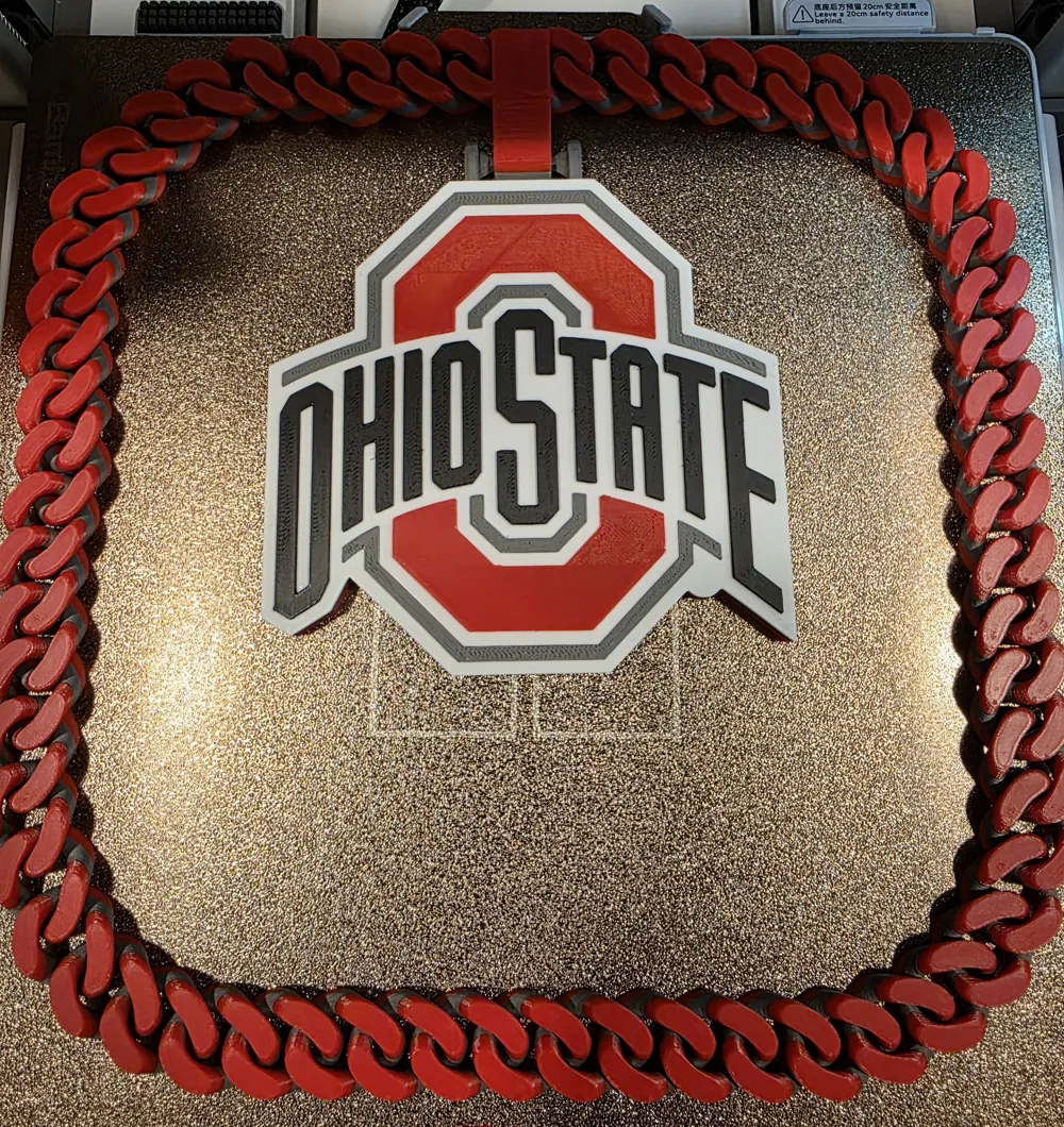 Ohio State Buckeyes Chain - Free 3D Print Model - MakerWorld