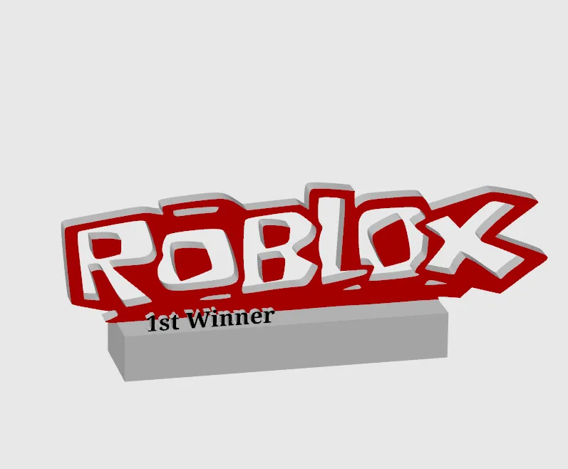Roblox 1st winner Trophy by Dinozzo28 - MakerWorld