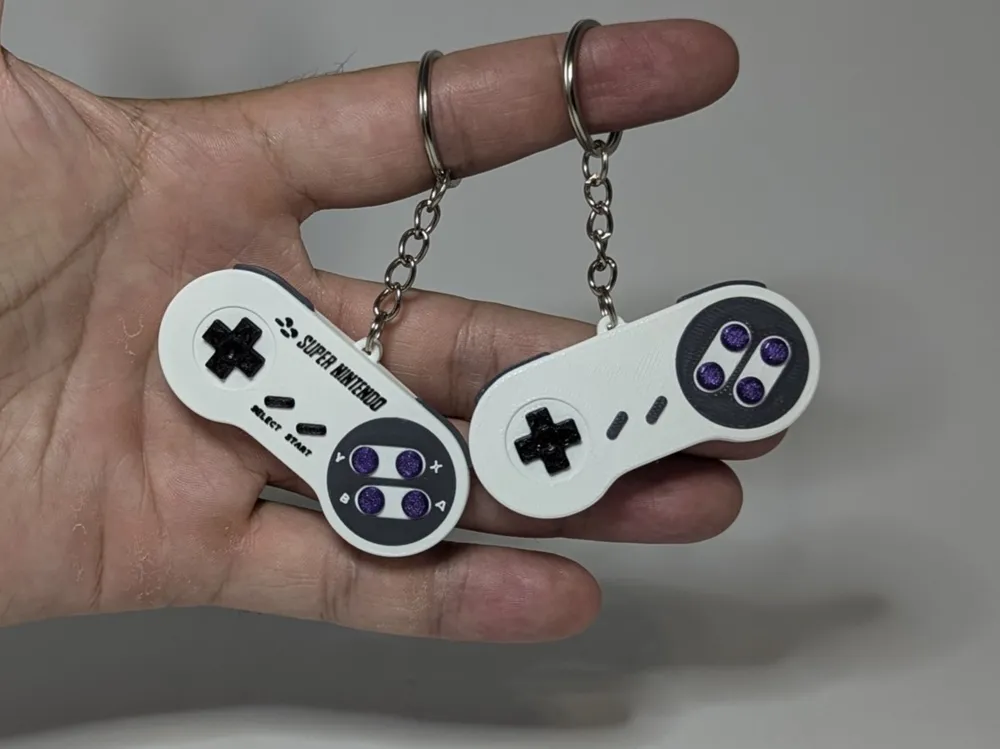 Super Nintendo Controller Keychain by custom3dmodels - MakerWorld