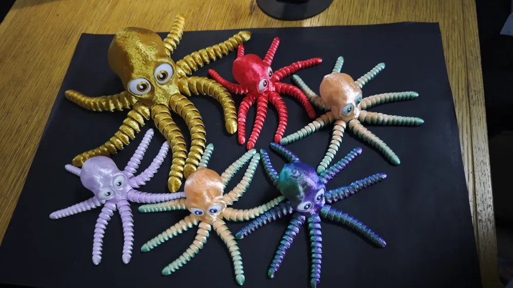 Magnetic Octopus Magnetic Big Octopus Refrigerator Magnet Model Octopus ...