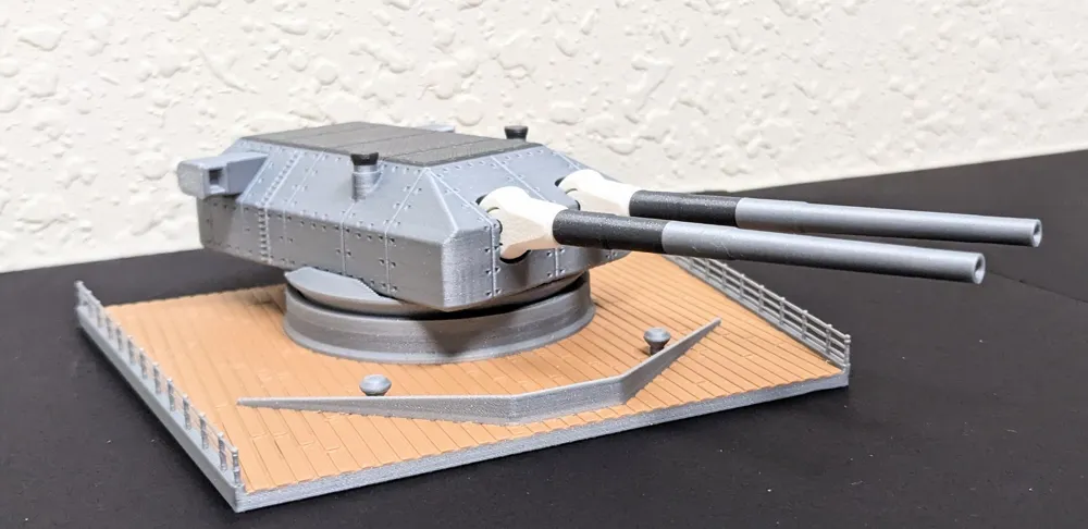 WWII Bismarck Battleship Turret with Moving Guns by Rexi Labs ...