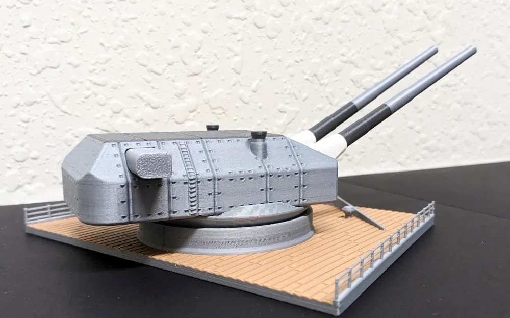 WWII Bismarck Battleship Turret with Moving Guns by Rexi Labs ...