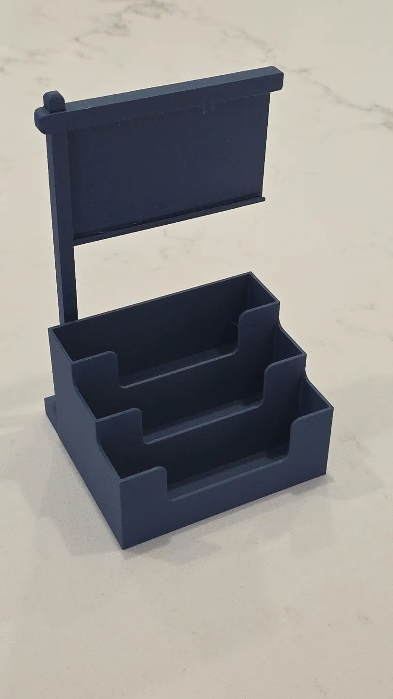 Multi Business Card Holder with Card Display Remixed by ssubzwari ...