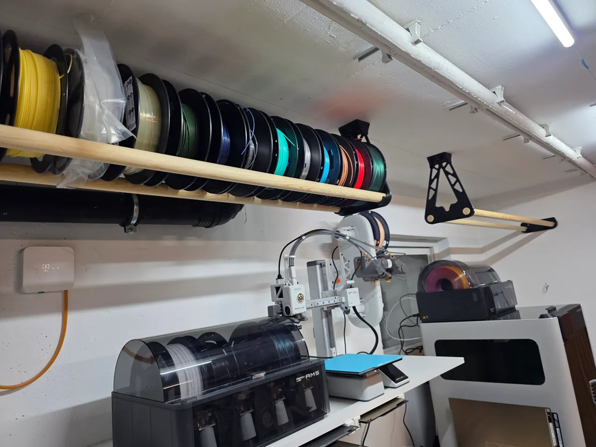Floating Spool Rack/holder - Free 3D Print Model - MakerWorld