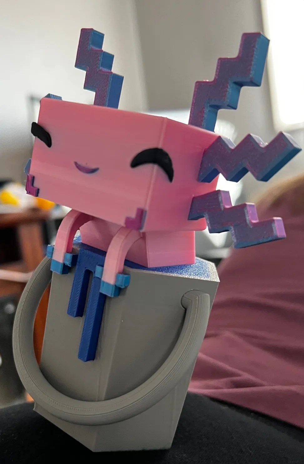 Axolotl In Bucket by Dadtaxes3D MakerWorld: Download Free 3D Models