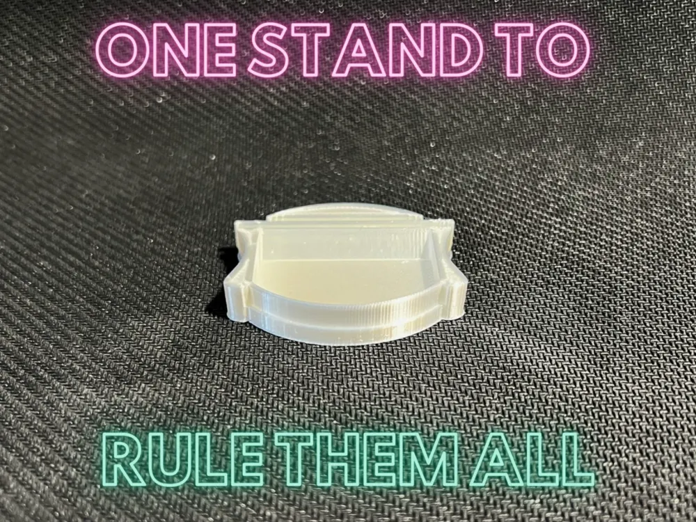 Universal card stand /w token tray by Skrepeta Bedarbis - MakerWorld