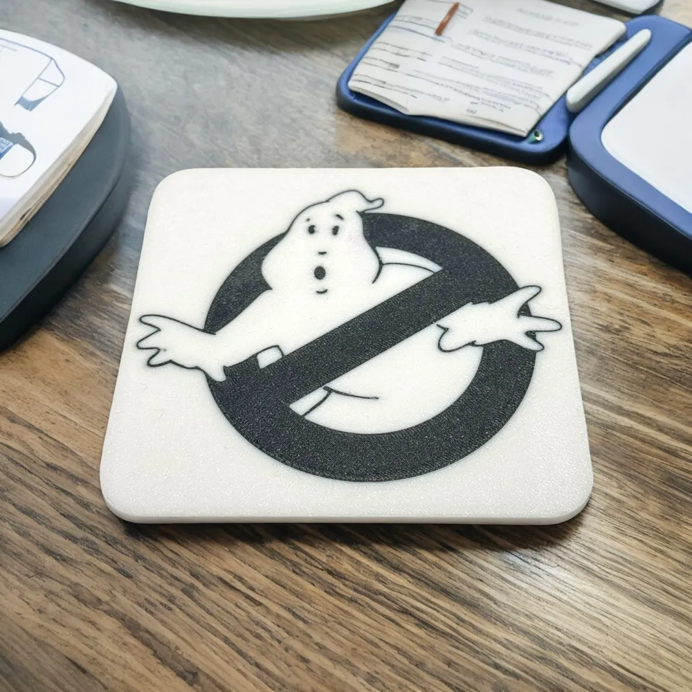 Ghostbusters Coaster by chiggerz - MakerWorld