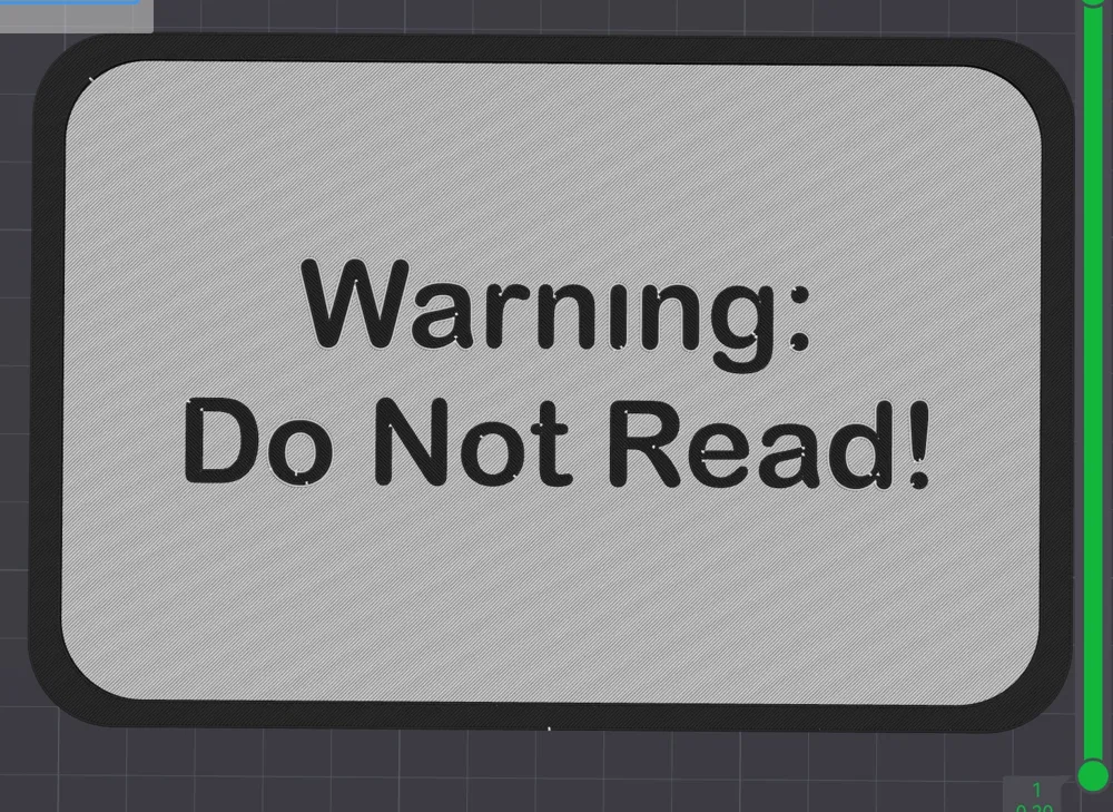 "Do not read" Sign by dantini - MakerWorld