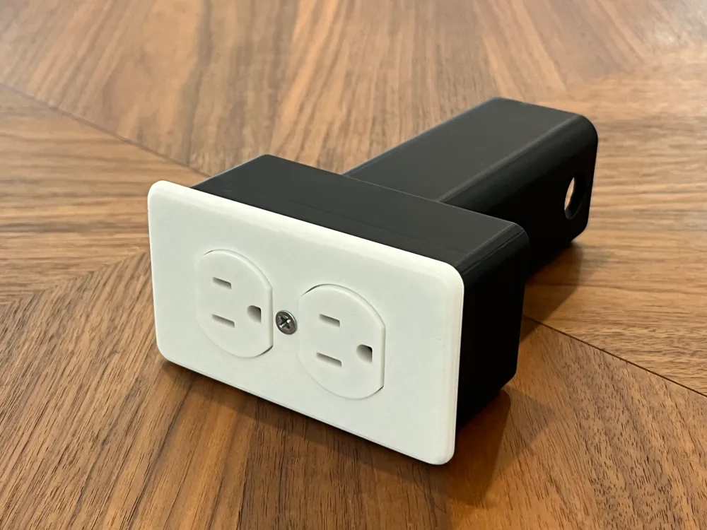 Funny Fake Electrical Outlet Tow Hitch Cover by BD3DLLC - MakerWorld