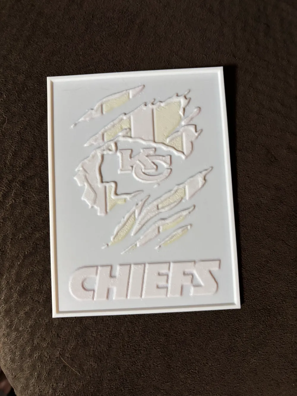 Kansas City Chiefs Lithophane + Frame by cynthiascreativecreations ...