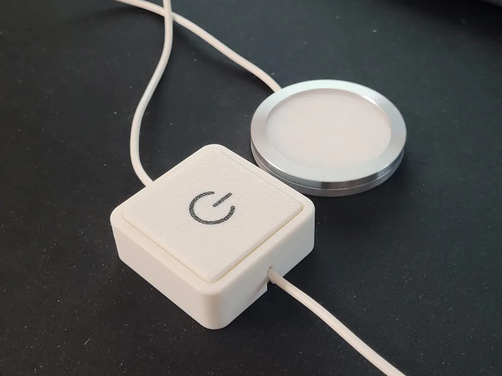 LED lamp kit-001 - square switch by Tripo.yt - MakerWorld