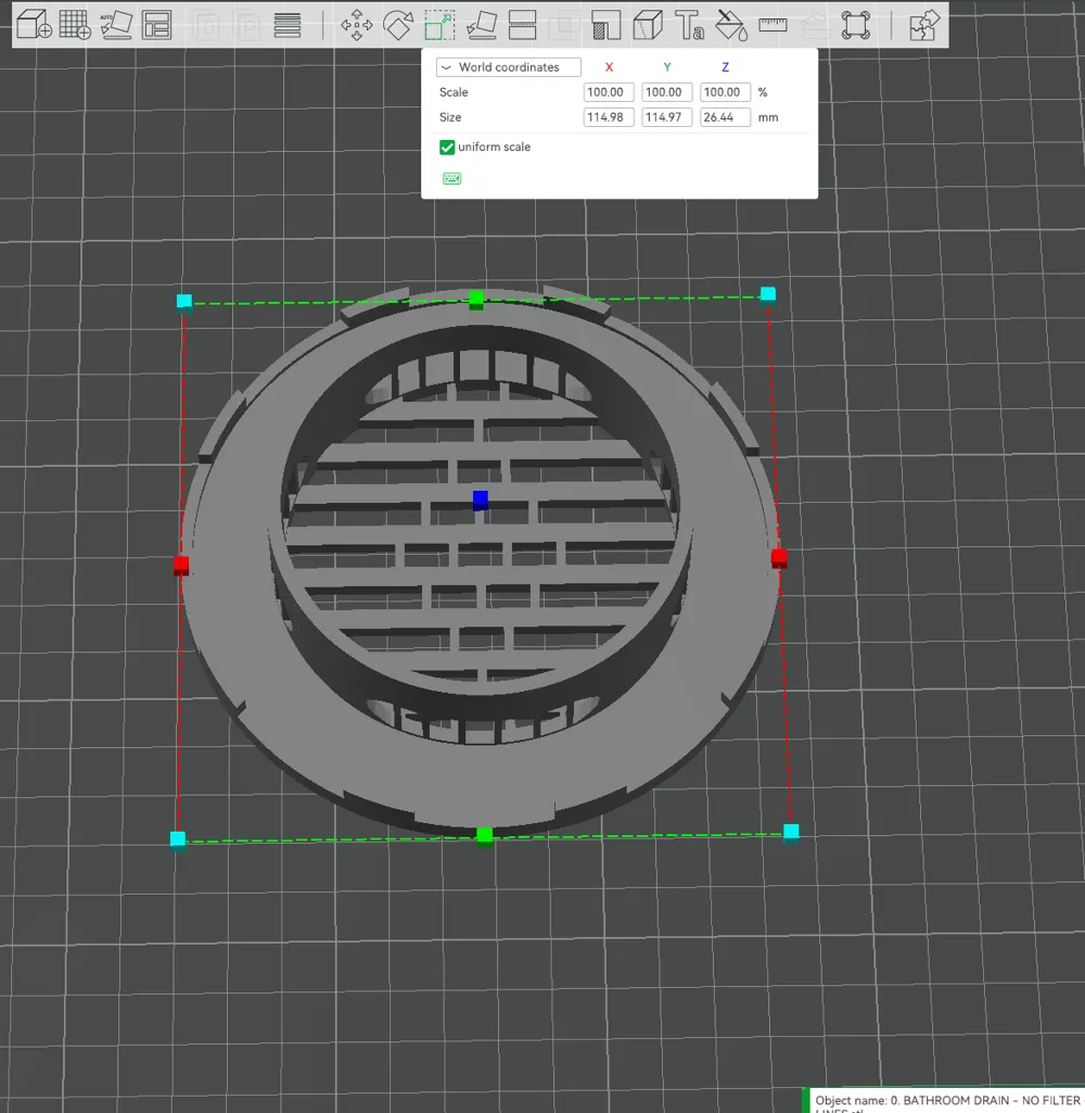 Shower drain cover, trap cover (5 variants) by Bens3Dnameplates ...