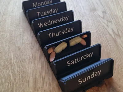 "Print-in-Place" Pill Box with Rollcontainer Design and Versatile Customization by JAV ...