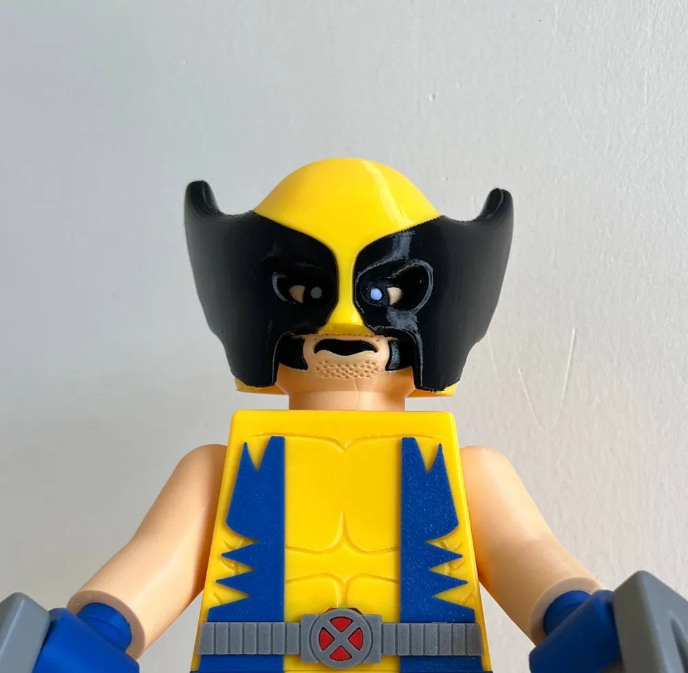 Wolverine Headgear Mask for 6:1 Brick by Bill Lab - MakerWorld