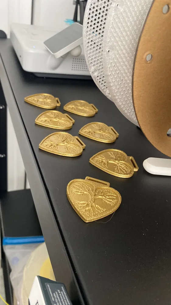 Medal Tree of Life inside heart - Free 3D Print Model - MakerWorld