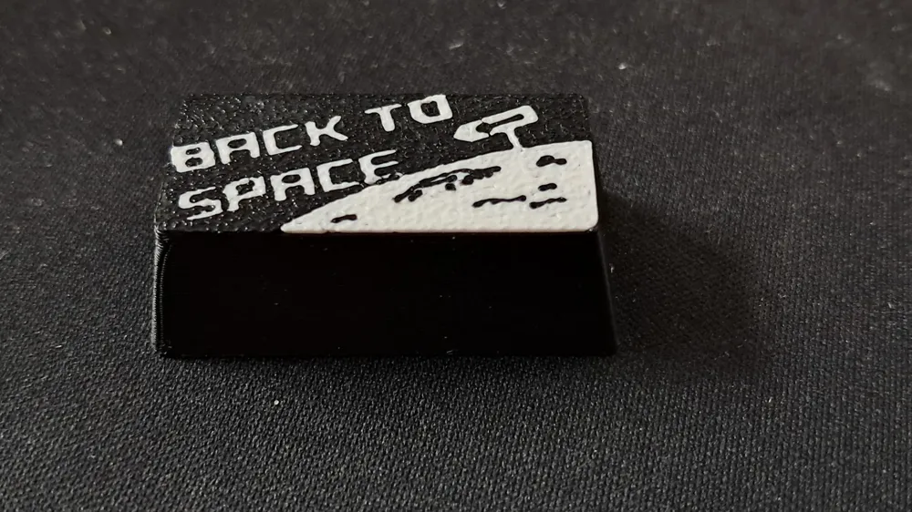 "Space" backspace keycap by HandCraft MakerWorld: Download Free 3D Models