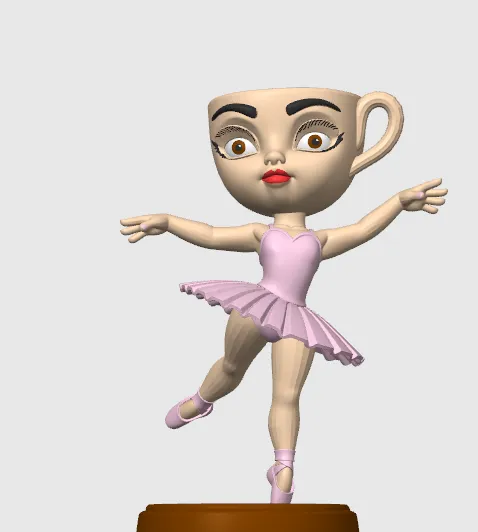 발레리나 카푸치나 by P.A_Studio_3DMakerWorld: 무료 3D 모델 다운로드