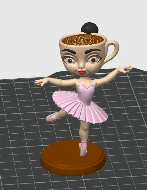 발레리나 카푸치나 by P.A_Studio_3DMakerWorld: 무료 3D 모델 다운로드