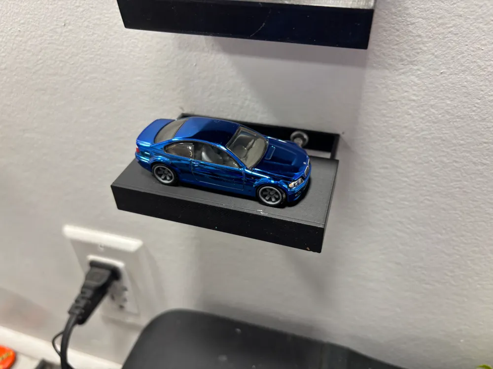 Small Floating Shelf (Fits Hotwheels) - Free 3D Print Model - MakerWorld