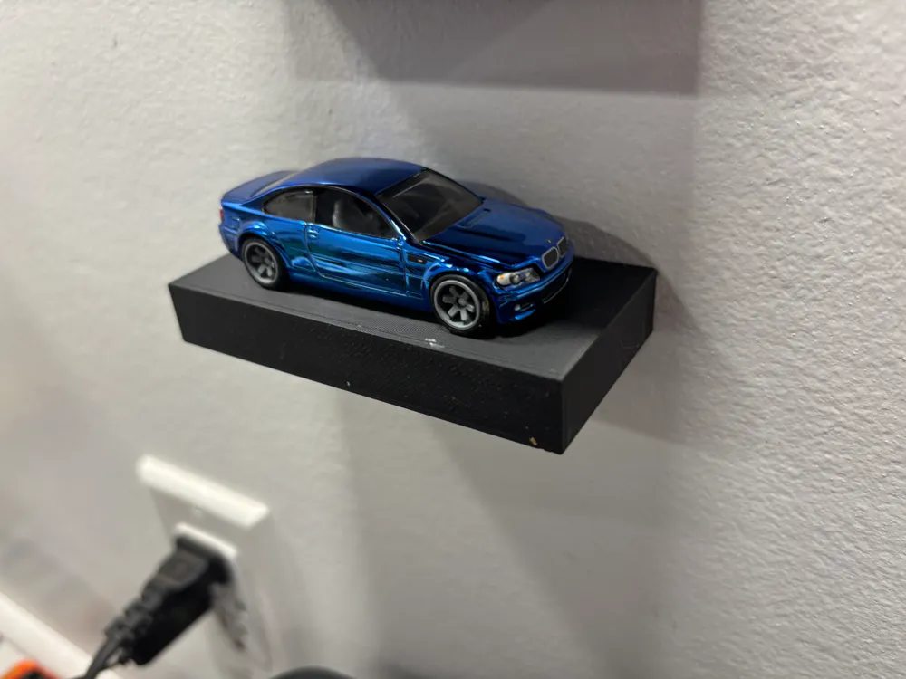 Small Floating Shelf (Fits Hotwheels) - Free 3D Print Model - MakerWorld