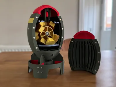 Fallout Mini Nuke – With Internals - Free 3D Print Model - MakerWorld