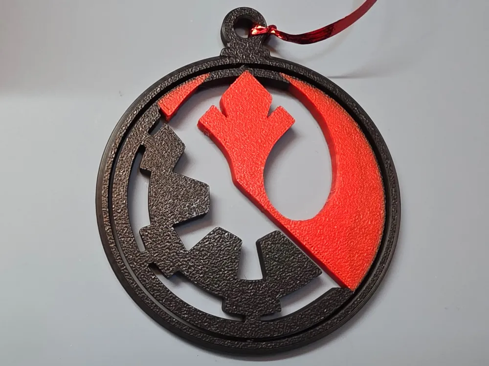 Star Wars Rebel vs Empire Spinning Ornament - Free 3D Print Model ...