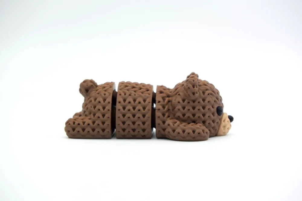 Knitted Flexi Bear - Free 3D Print Model - MakerWorld