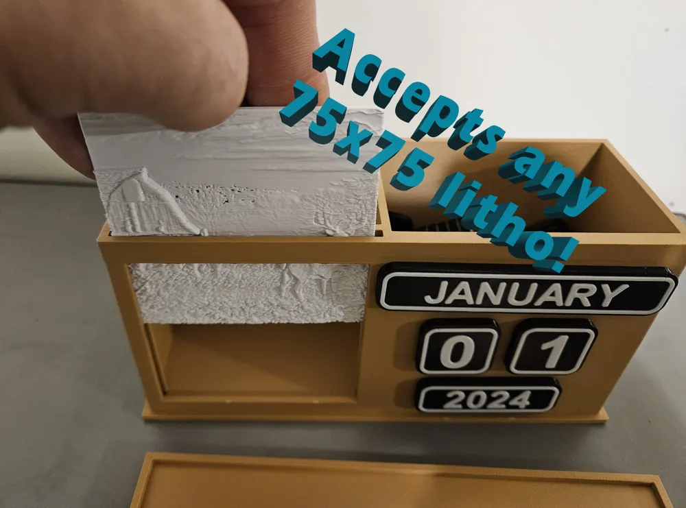 Light Box Calendar by Grumpy Ol Vet Printing - MakerWorld