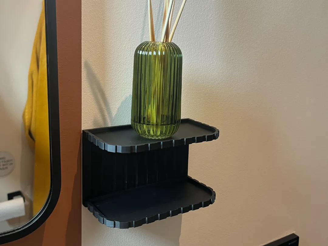 Étagère de salle de bain double minimale Organisateur sans perçage ...