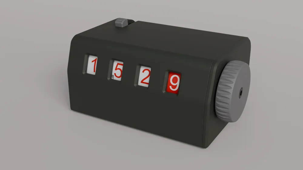 Mechanical counter / Odometer with reset mechanism by Rade - MakerWorld