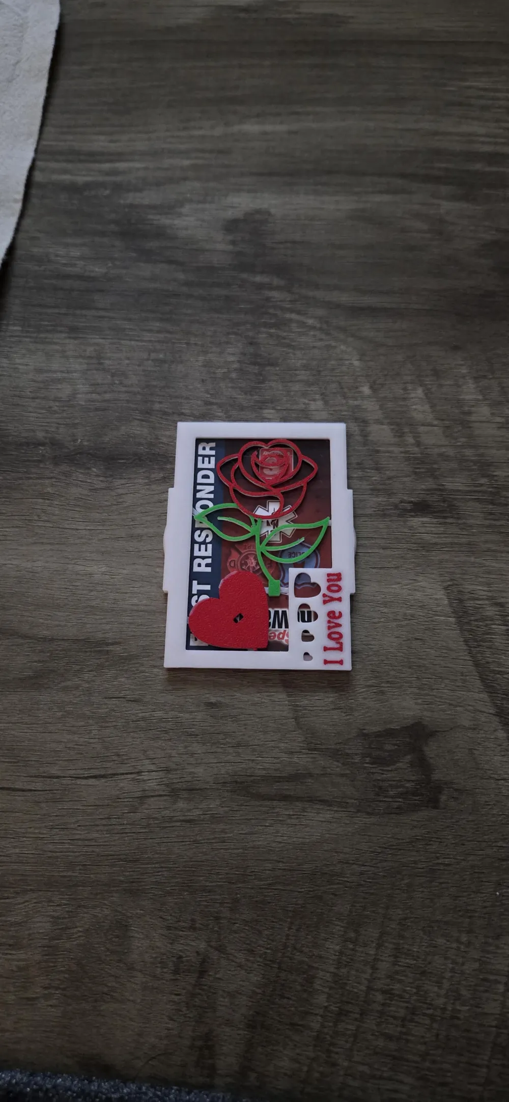 Valentines Day Gift card holder with Kit Card Rose - Free 3D Print ...
