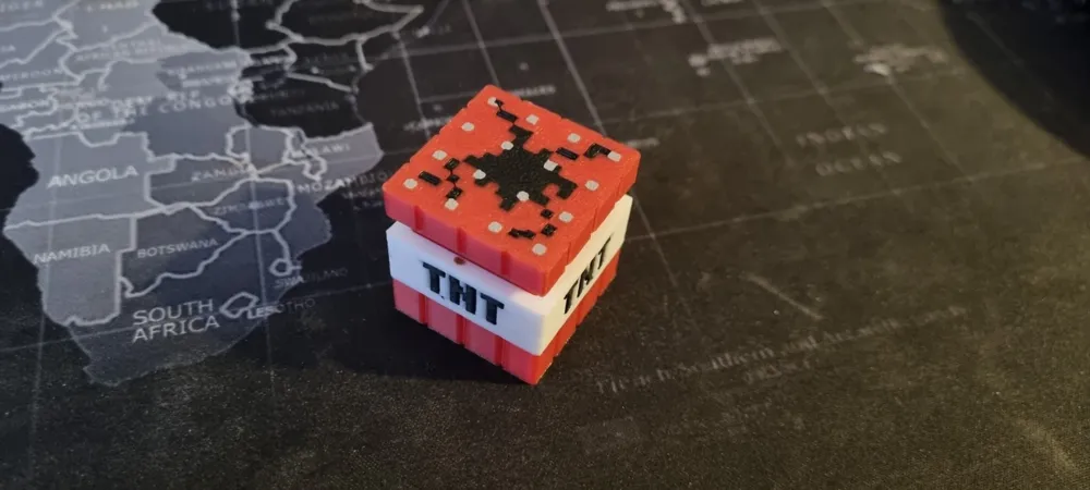 Minecraft TNT clicker and block - Free 3D Print Model - MakerWorld