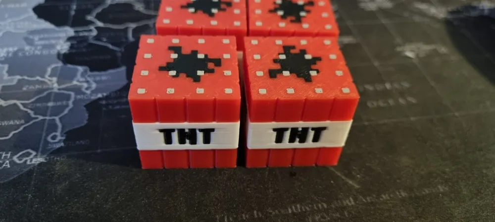 Clicker y bloque de TNT de Minecraft por ChillyWilly MakerWorld ...