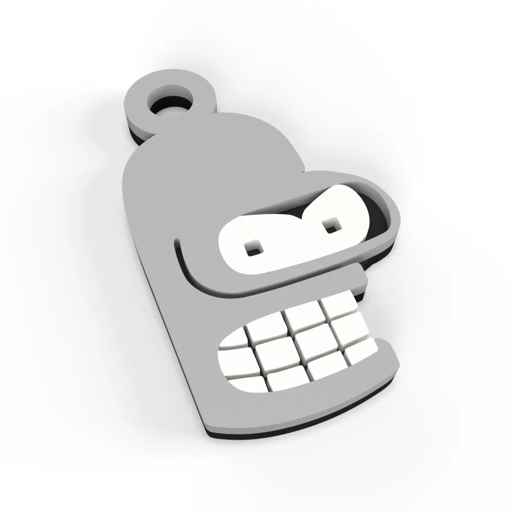 Futurama Bender keychain by nicodeimos - MakerWorld