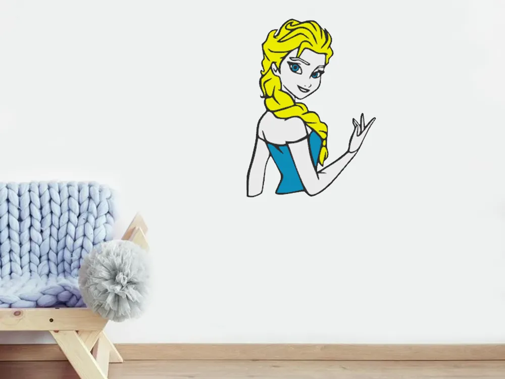 Elsa Frozen Wall Art - Free 3D Print Model - MakerWorld