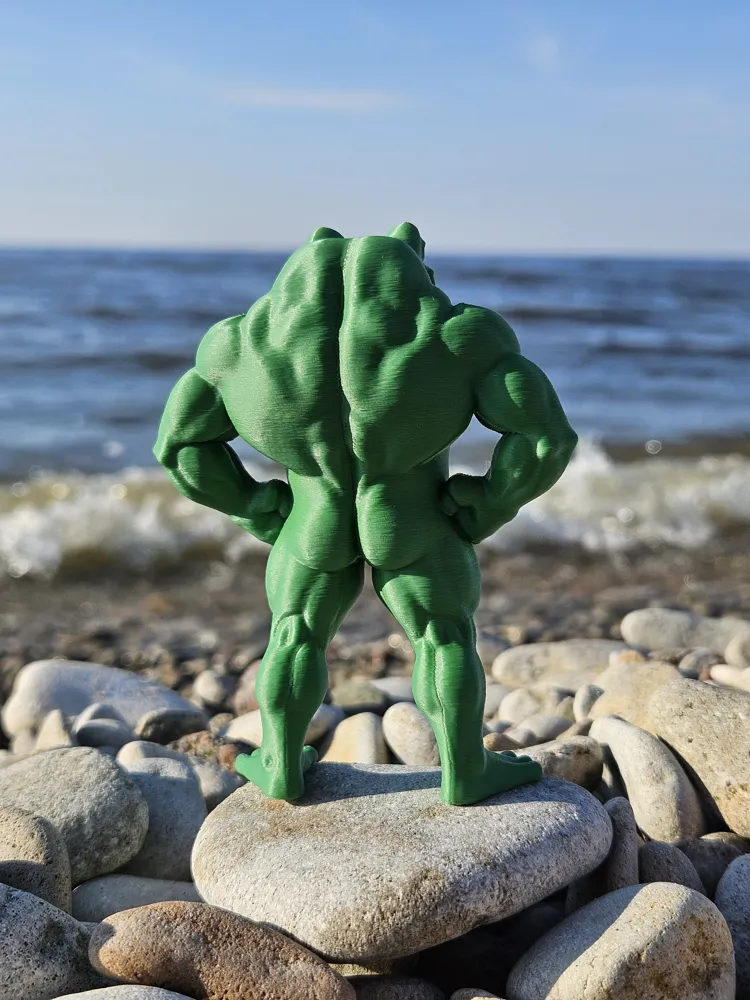 Muscular Frog figurine funny meme figure by FabLab_ee MakerWorld ...